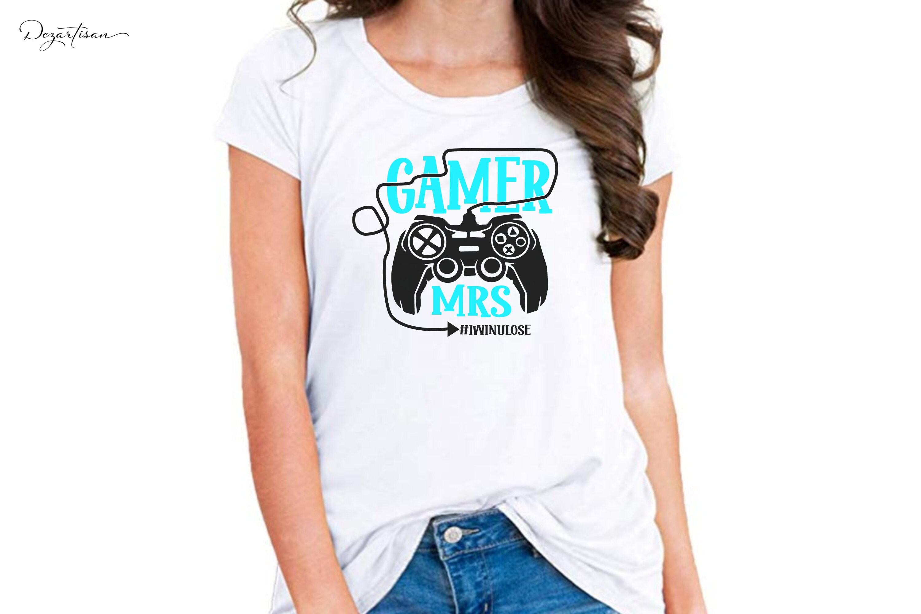 Mrs Gamer SVG Digital Design Cut File for Cricut & Silhouette - Etsy