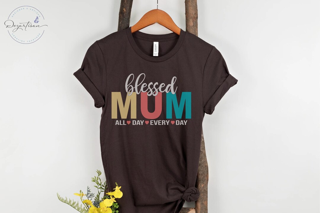 Blessed Mum SVG Cut File for Cricut & Silhouette - Etsy