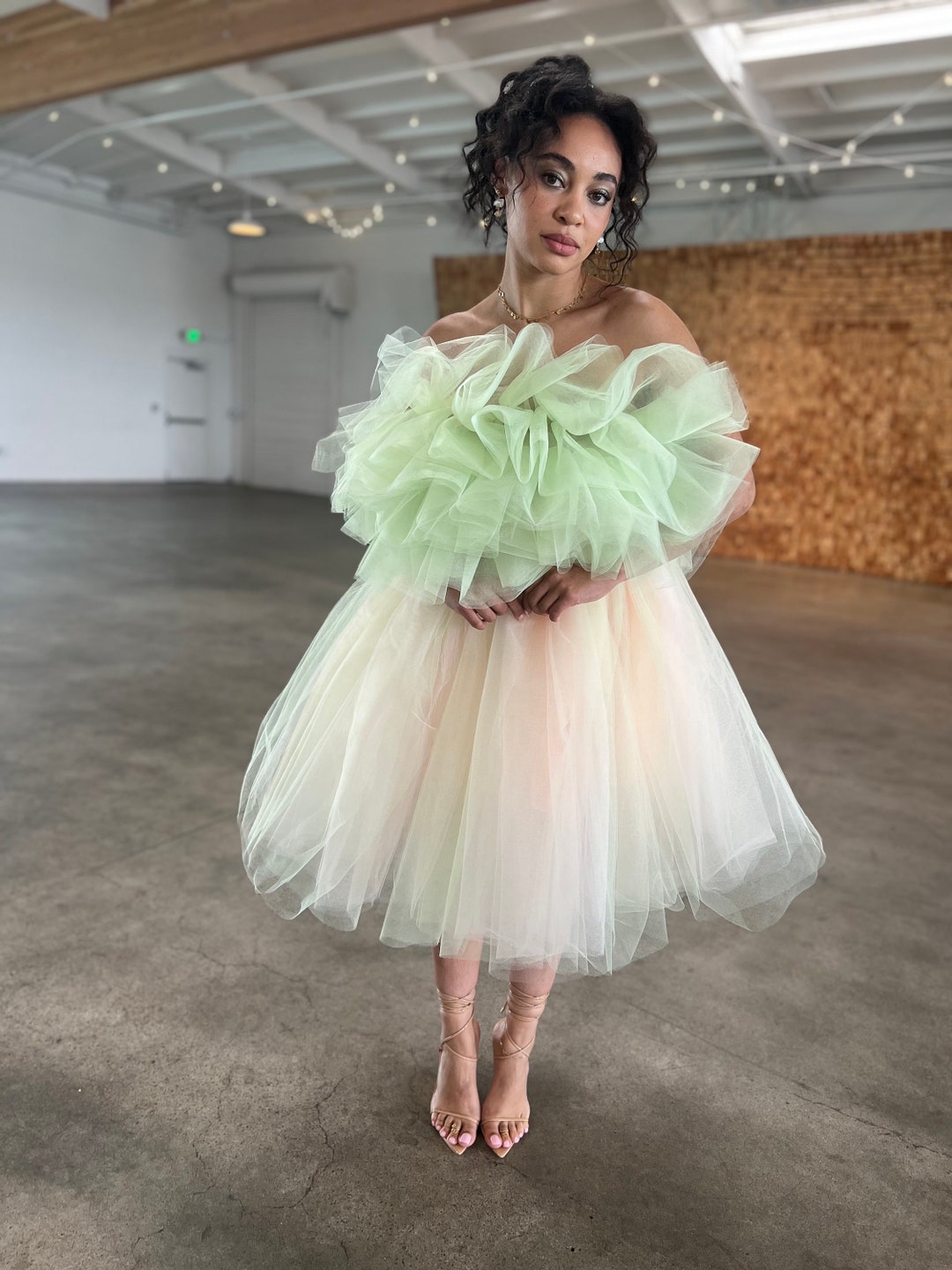 POP Tube Top /mesh /party/ Tulle/ Yellow/ Sleevless/ Strapless - Etsy