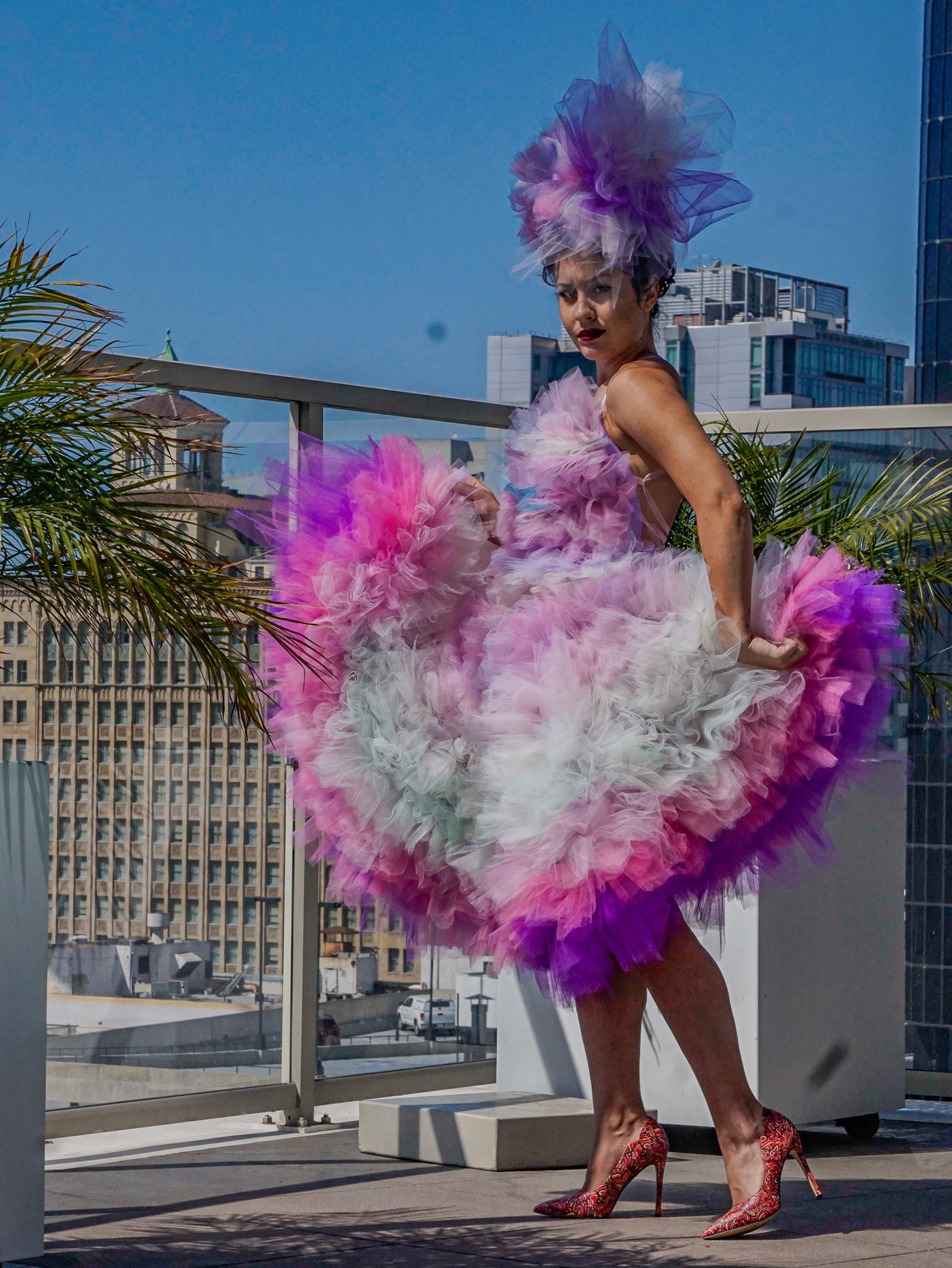 Cotton Candy Tulle Dress Skirt Head Costume Halloween Mardi - Etsy