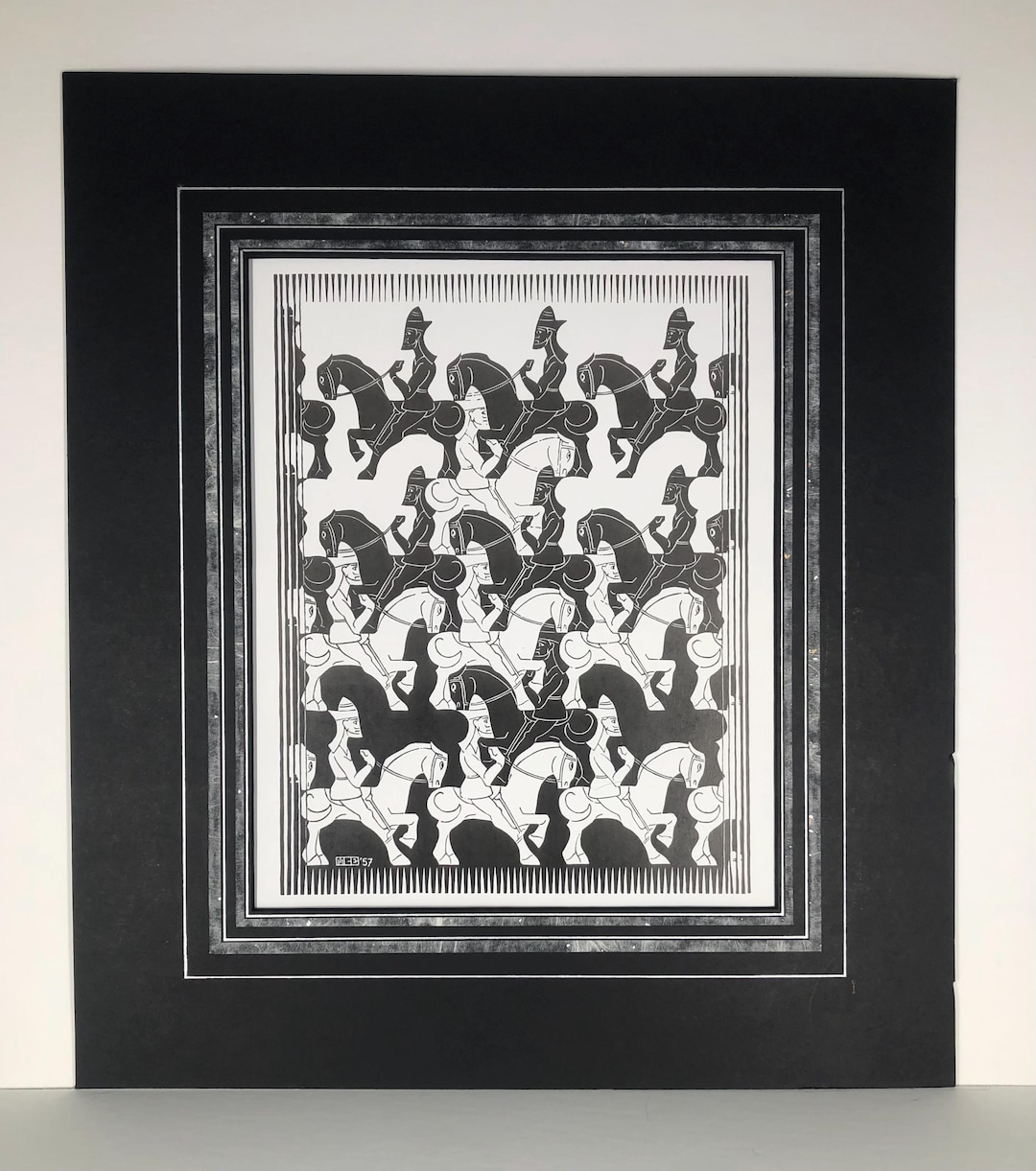 M.C. Escher, Regular Division of a Plane III - Etsy