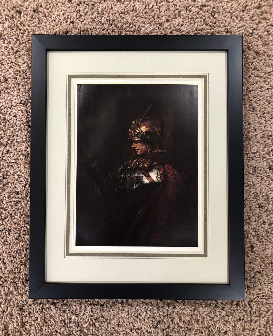 Man in Armor, REMBRANDT World Famous Paintings Plate 24, Rockwell Kent ...
