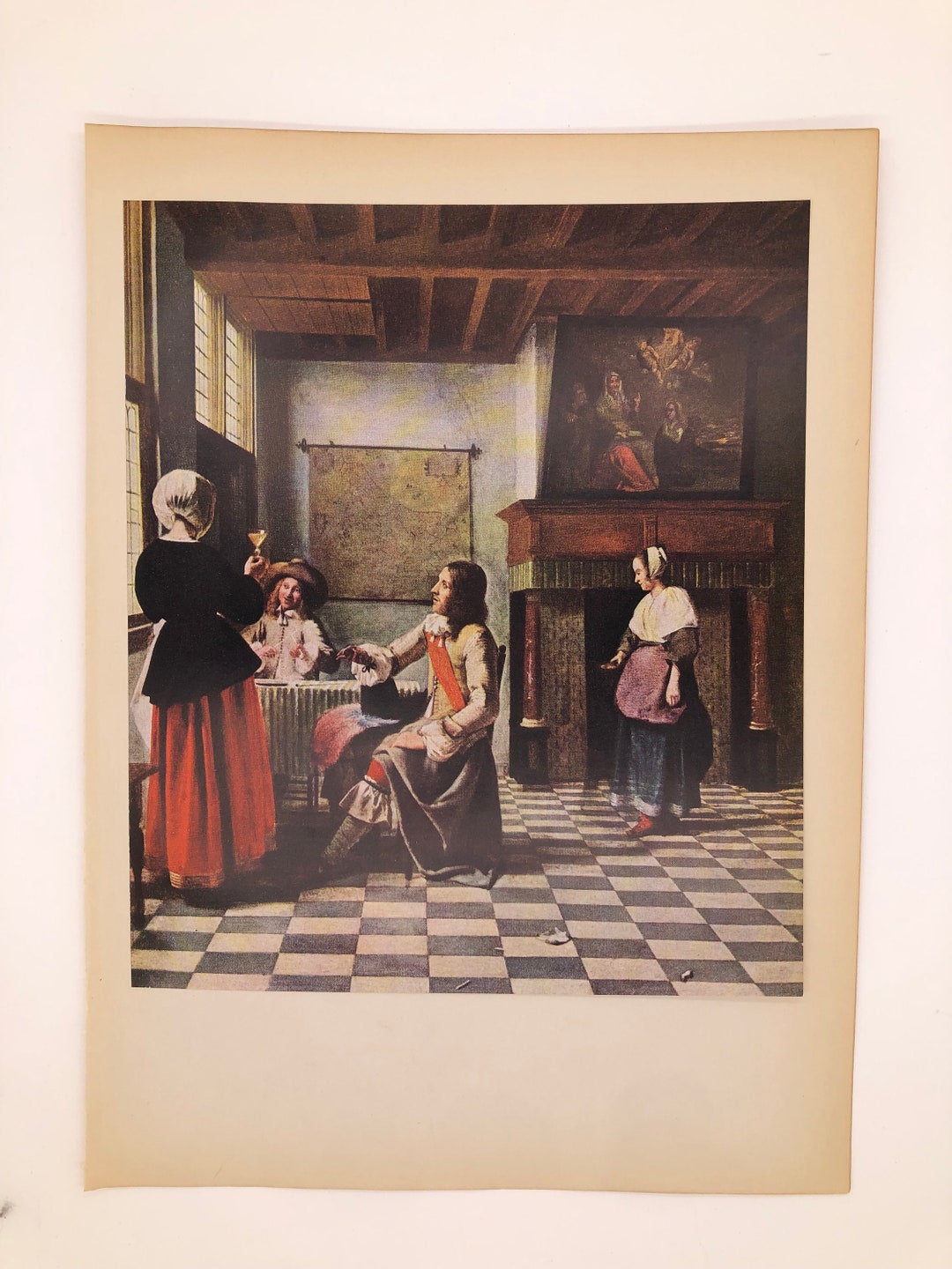 Interior of a Dutch House De HOOCH World Famous Paintings - Etsy