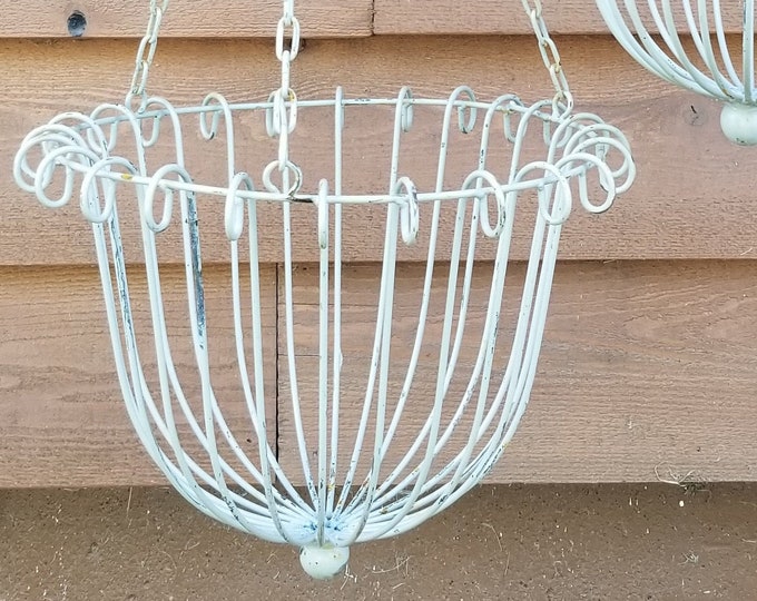 Large Cottage Hanging Baskets Garden Home Yard Lawn Art Outdoor Window ...