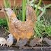Metal Rusty Hen & Chick Set |chicken Poultry Farm Barn Garden Yard ...