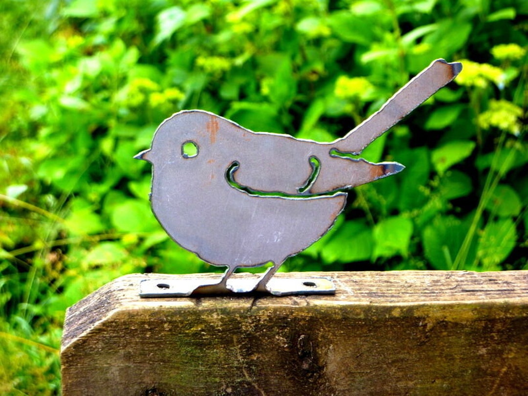 Cut Metal Rusty Fat Chickadee Bird Garden Home Yard Lawn Art - Etsy