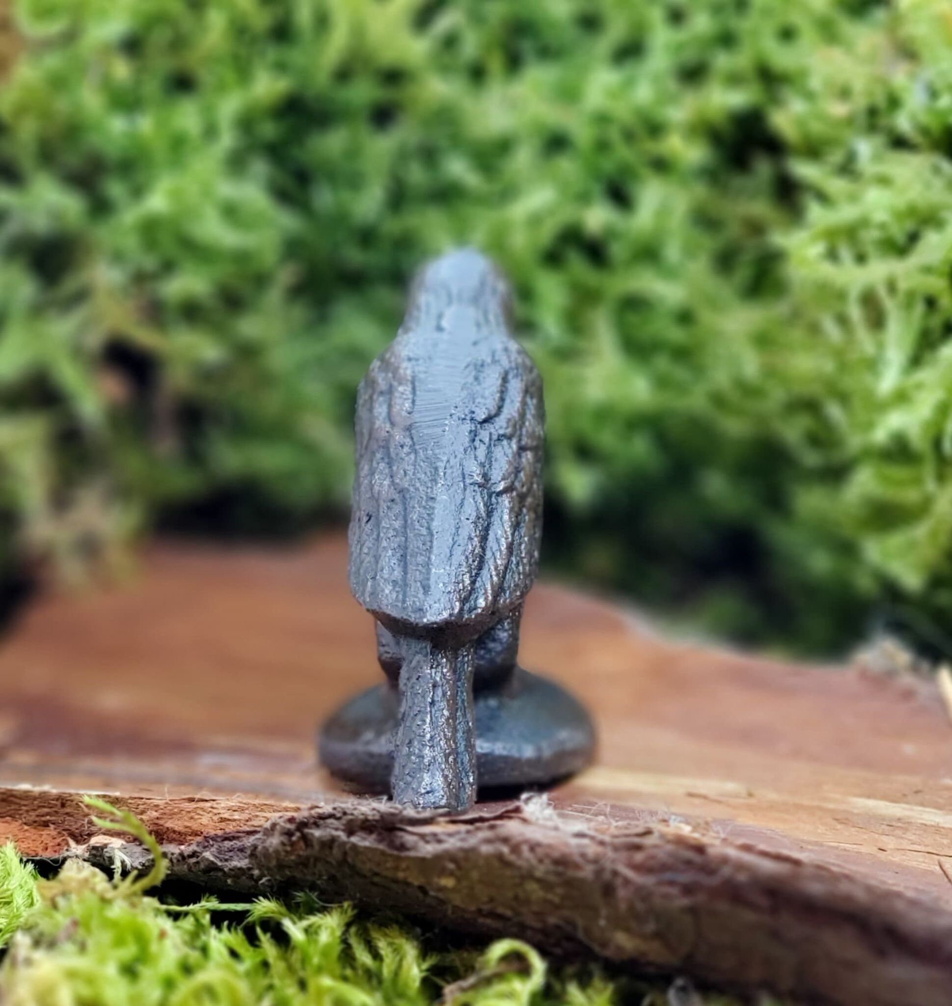 Cast Iron Crow on Base Home and Office Figurine Decor - Etsy