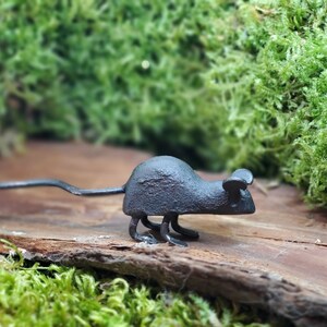 Cast Iron Metal Set/3 Mice Mouse Rodent Figurine Statue Home Garden ...