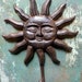 Cast Iron Sun Face Shining Coat Hat Towel Bath Garden Shed - Etsy