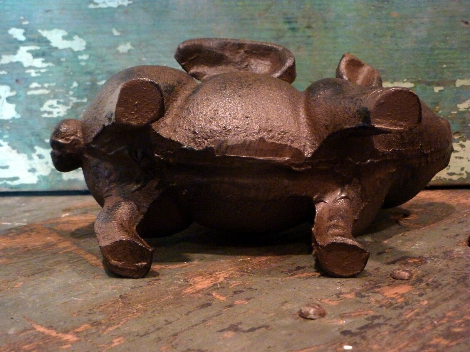 Cast Iron Metal Flying Pig Animal Farm Figurine Statue Home Garden ...
