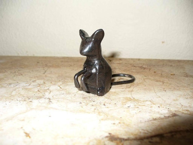 Cast Iron Metal Set/3 Mice Mouse Rodent Figurine Statue Home Garden ...