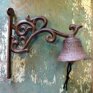 Cast Iron Metal Decorative Dinner Door Bell Home Garden Porch Patio ...