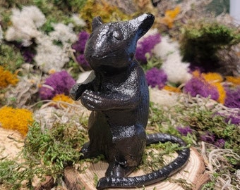 Cast Iron Metal Set/3 Mice Mouse Rodent Figurine Statue Home Garden ...