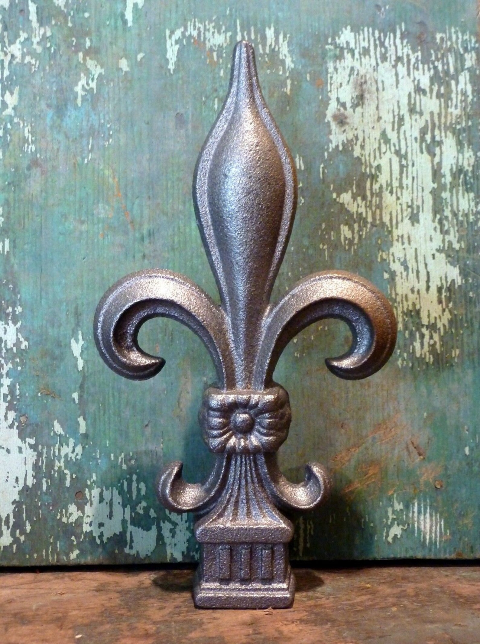 Cast Iron Metal Fleur-de-lis Finial Home Garden Yard Lawn - Etsy