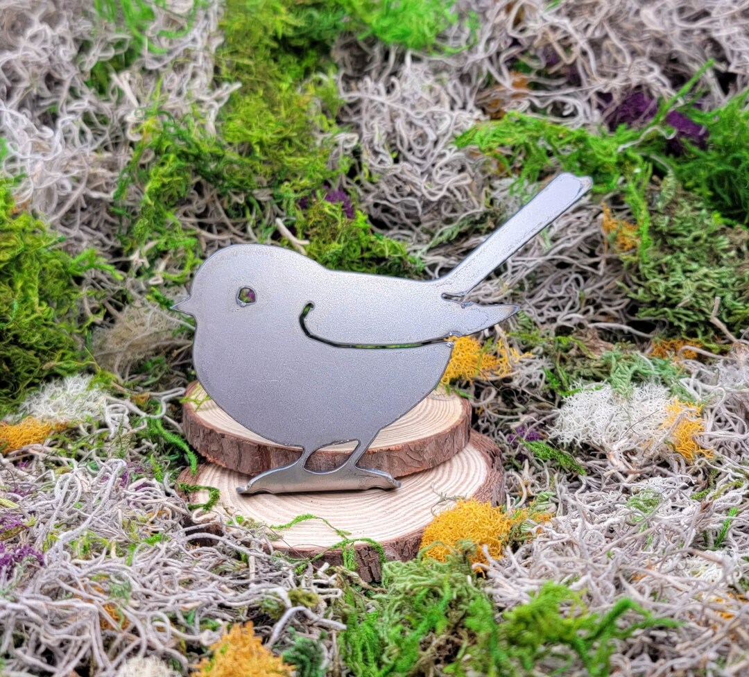 Cut Metal Rusty Fat Chickadee Bird Garden Home Yard Lawn Art Outdoor ...