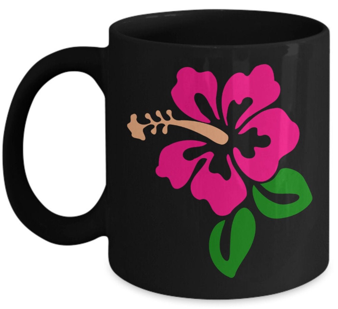Hawaiian Flower Coffee Mug Hibiscus Hawaii Etsy