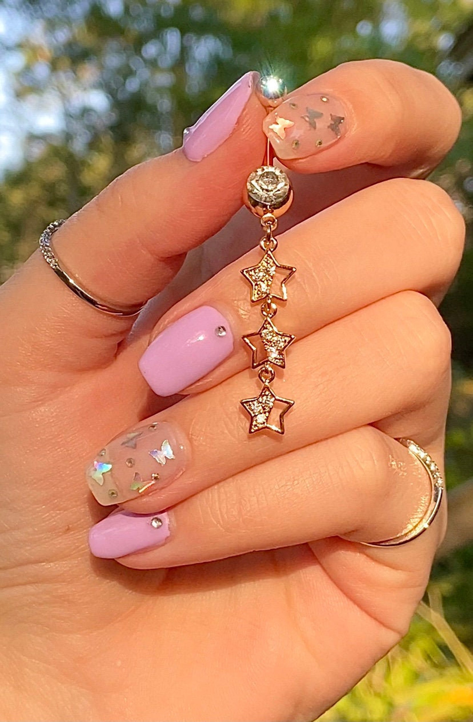 Little Star Baby Belly Button Ring 2000s Y2K Sparkly Body | Etsy