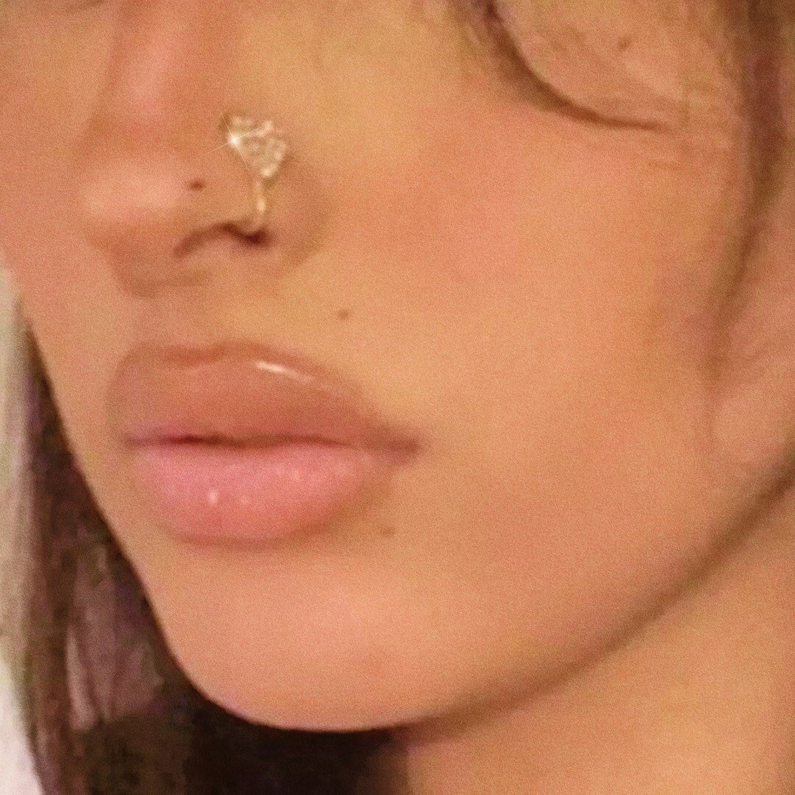 Fake Nose Ring Baddie Aesthetic Sparkly Nose Stud Faux - Etsy