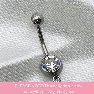 Y2K Cross Belly Ring | Pearl Cross Belly Button Piercing, Handmade ...