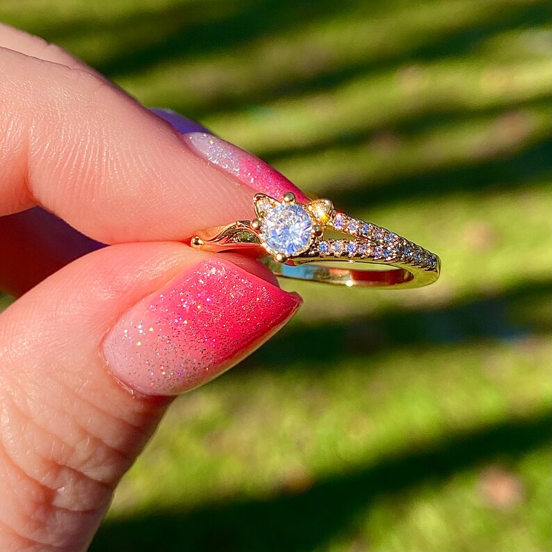 Dainty Cat Ring Cat Lover Gift Kitten Kawaii Aesthetic - Etsy