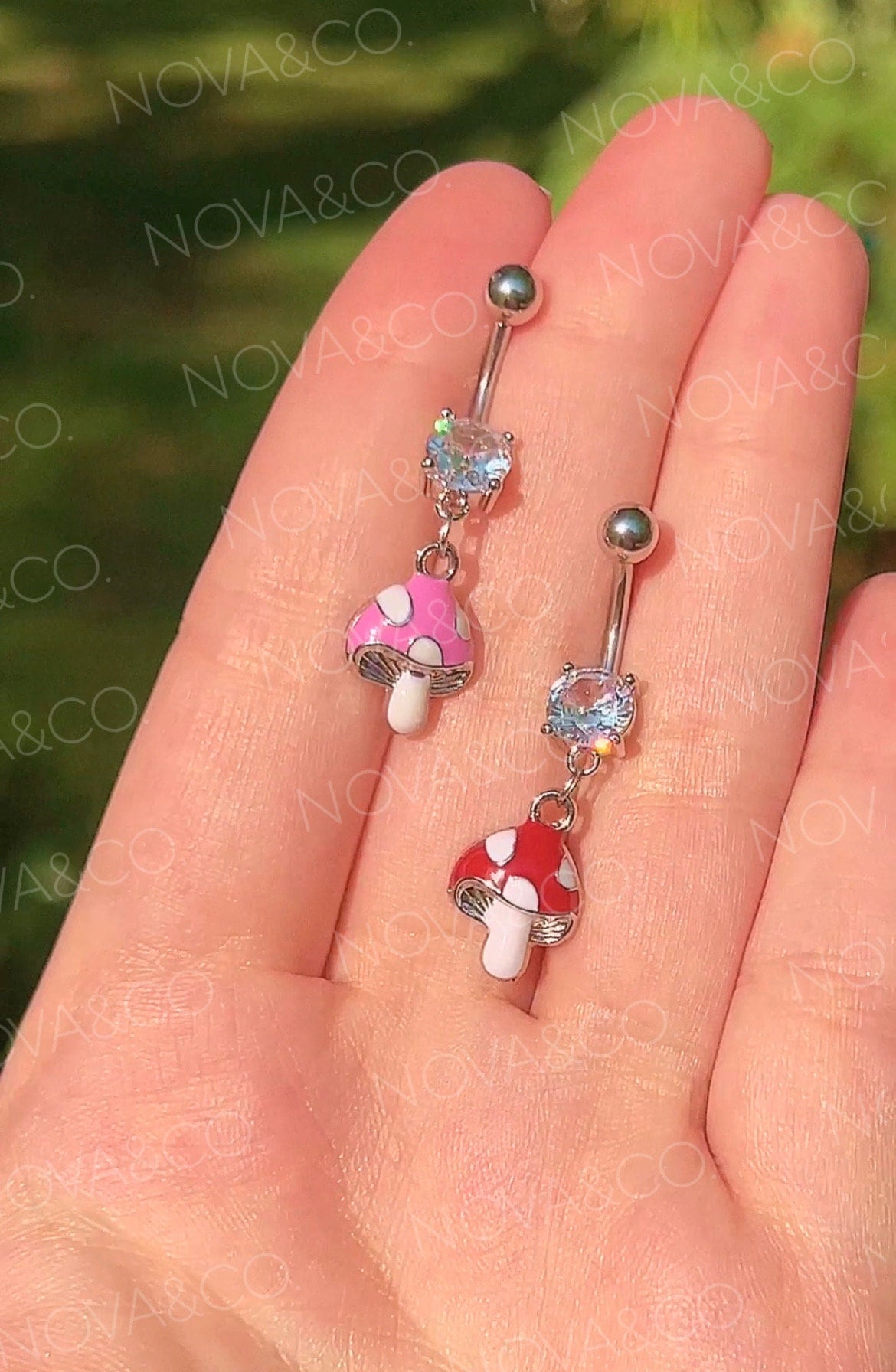 Mushroom belly ring store