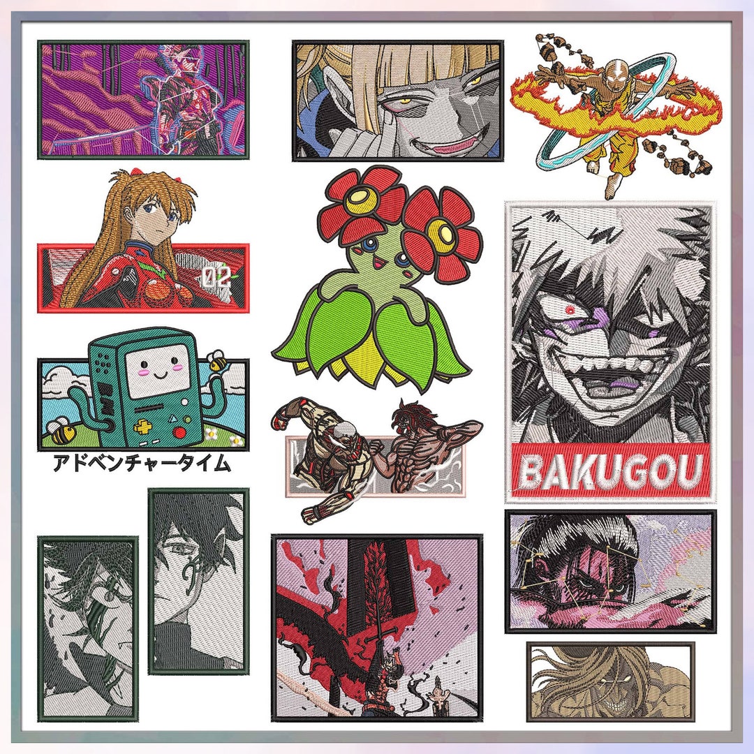 Sale Embroidery Designs, Anime Machine Embroidery Designs, Ready ...