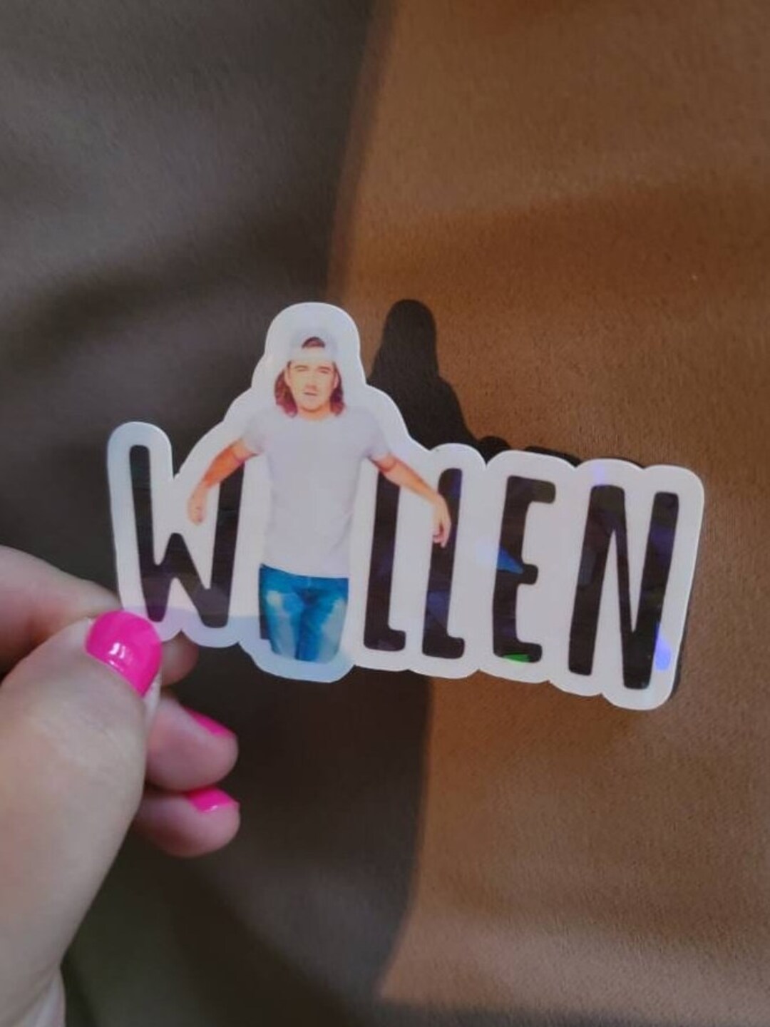 Morgan Wallen Holographic Sparkly Sticker | Morgan Wallen Stickers ...