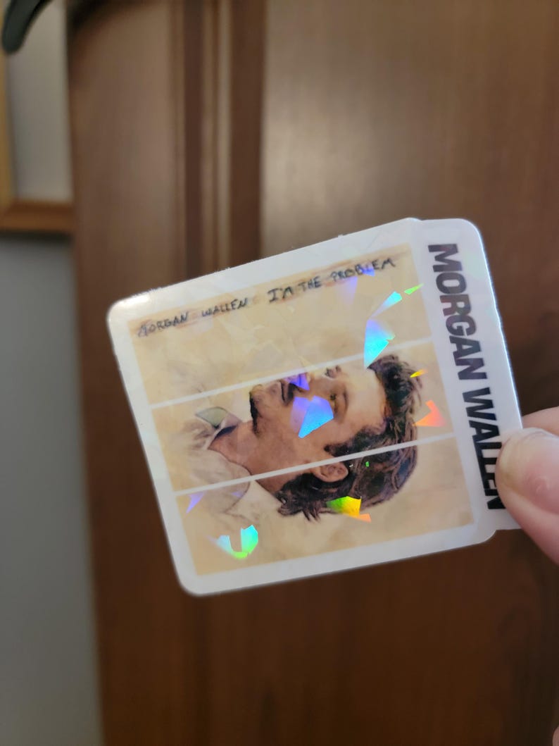 Morgan Wallen Holographic Sticker: Waterproof Car Decal - Etsy