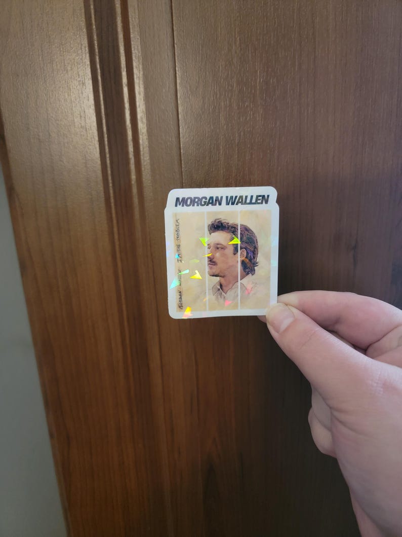 Morgan Wallen Holographic Sticker: Waterproof Car Decal - Etsy