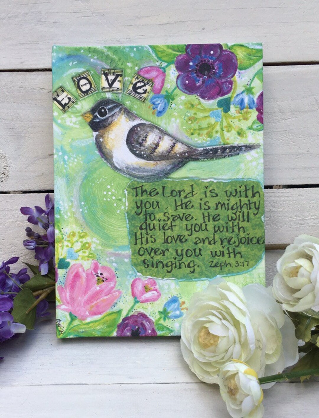 Bird Journal, Journal With Bible Verse, Floral Journal, Bible Verse ...