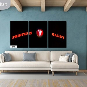 Printer's Alley Sign Nashville City Photography Metal Print Wall Art ...