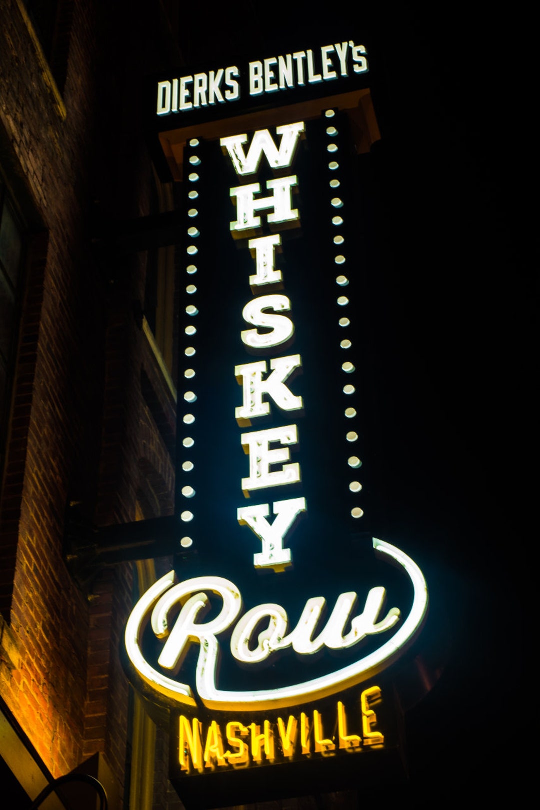 Honky Tonk Sign Whiskey Row Nashville City Photography Metal Print Wall ...