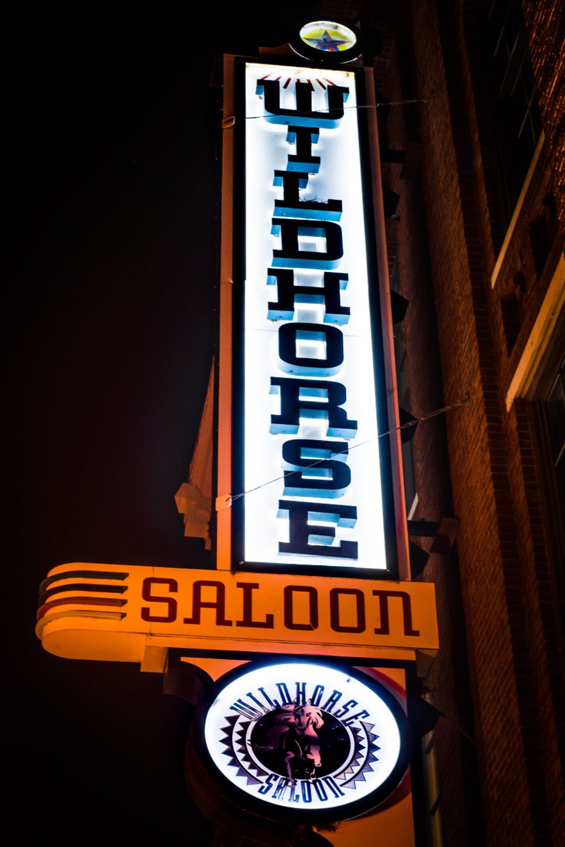 Honky Tonk Sign Wild Horse Saloon Nashville City Photography Metal ...