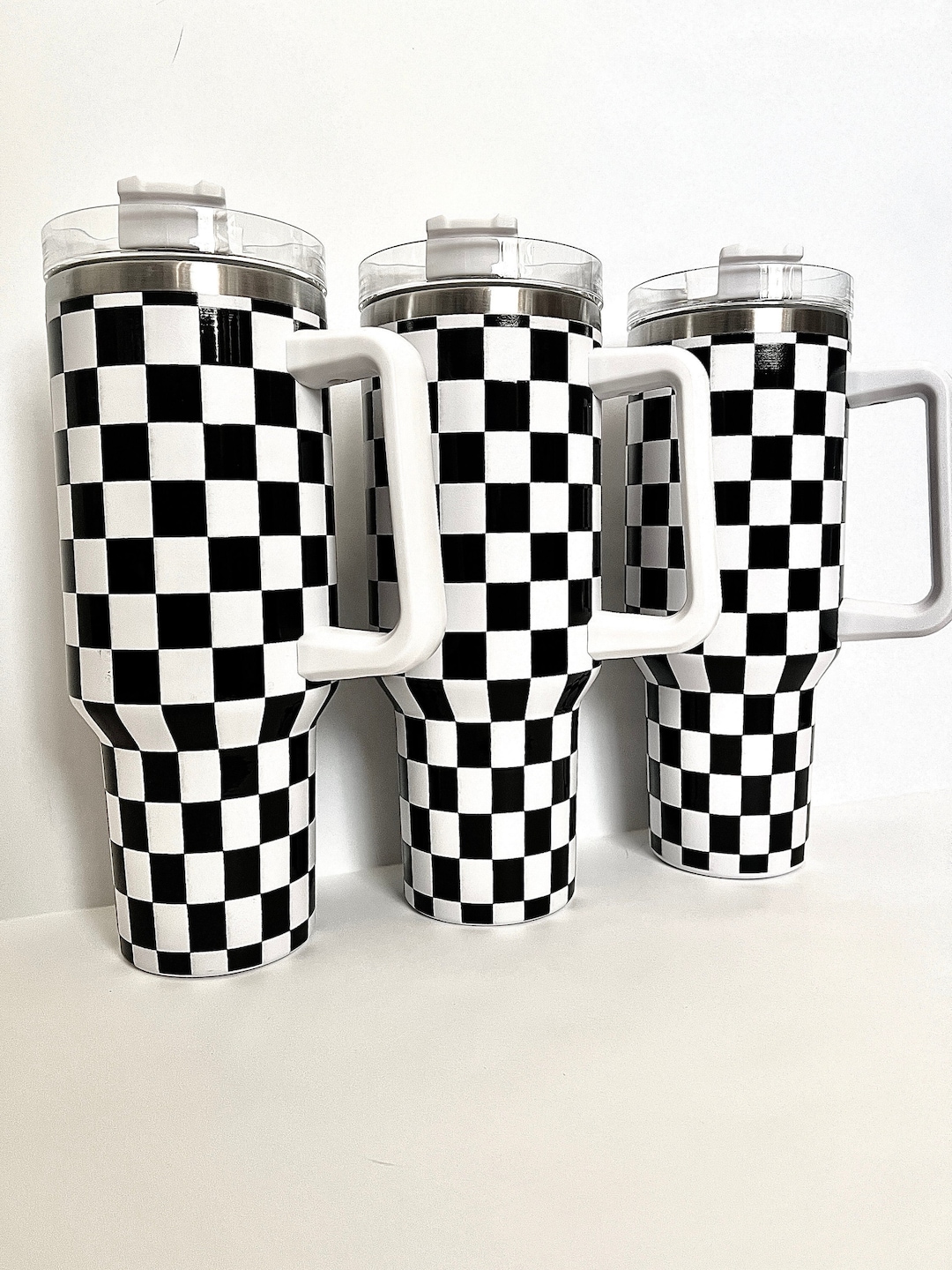 CHECKERED TUMBLER Checkered Cup, 40oz, Motocross Accessories, Moto ...