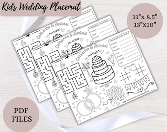 Kids Wedding Activity Book Download and Print Wedding Games - Etsy