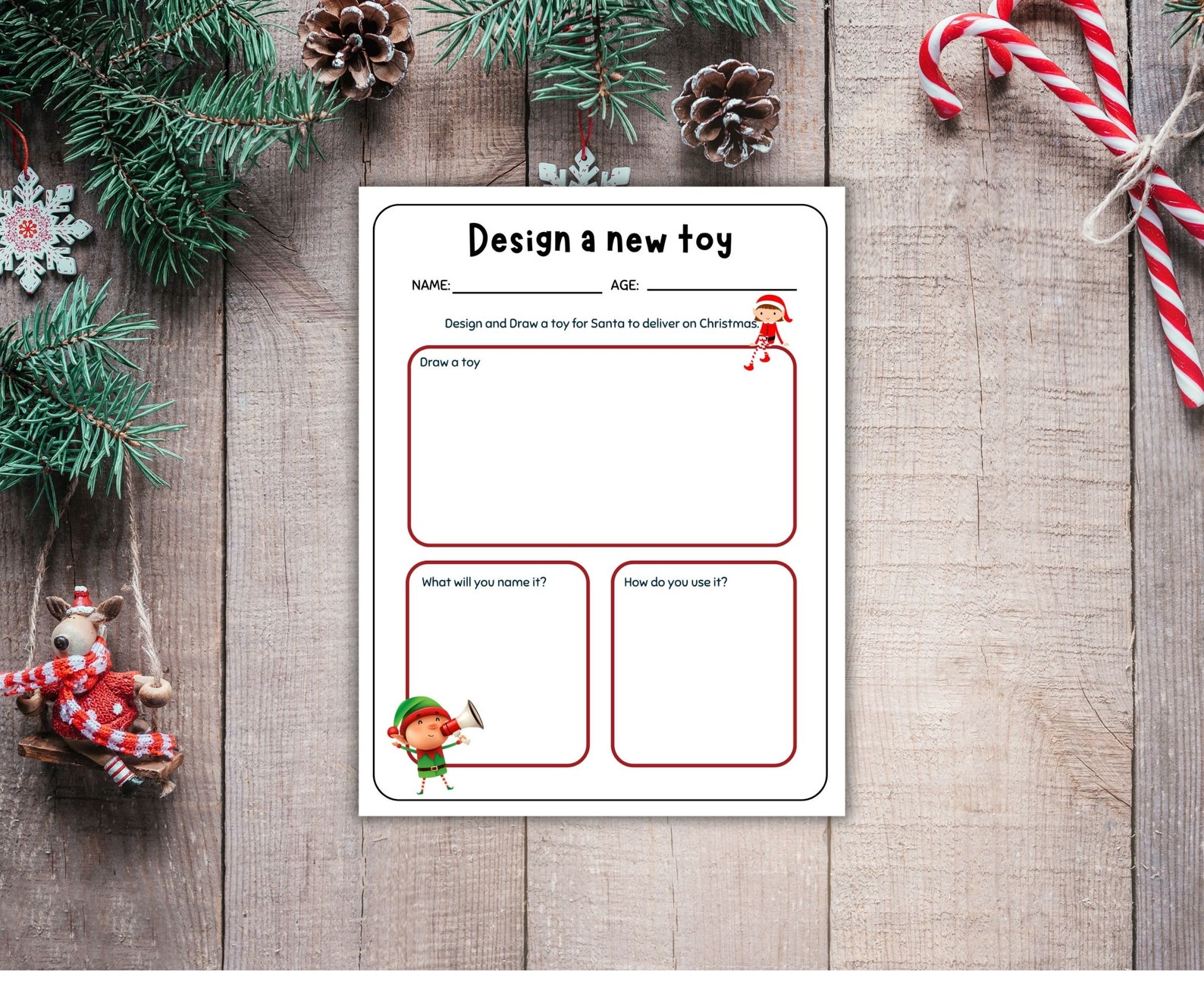 Elf Christmas Activities, Elf Certificate, Elf Application for the ...