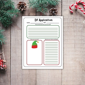Elf Christmas Activities, Elf Certificate, Elf Application for the ...