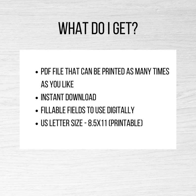 Weekly Plan Printable Editable & Instant Download PDF - Etsy