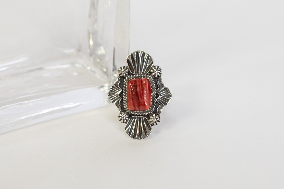 Spiny Oyster Ring With Adjustable Band - Etsy