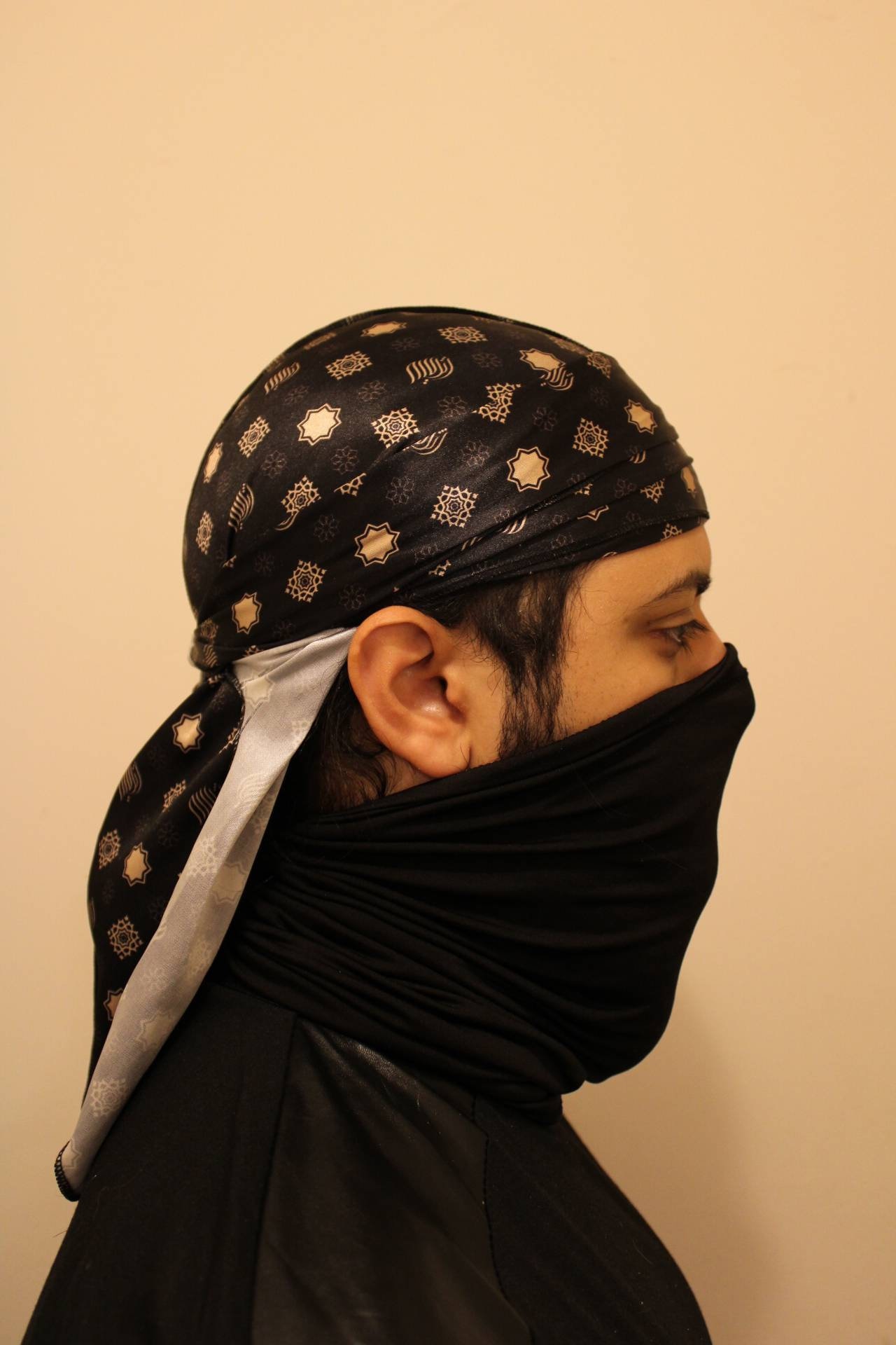 High-end Designer Durag | Black Gold Monogram - Etsy