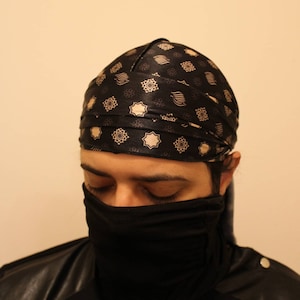 High-end Designer Durag | Black Gold Monogram - Etsy