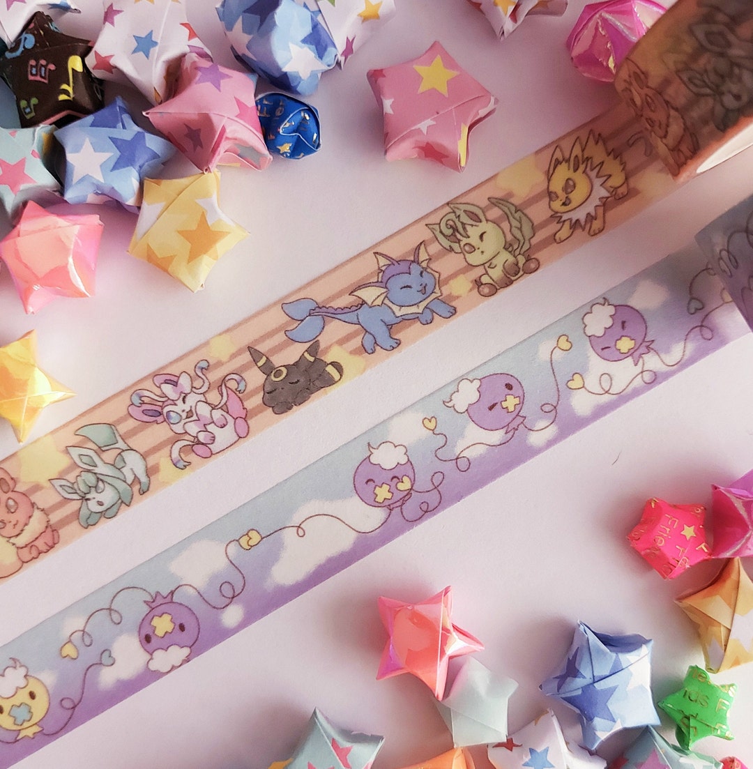 Eeveelutions and Drifloon Washi Tape - Pokemon Washi! - Etsy