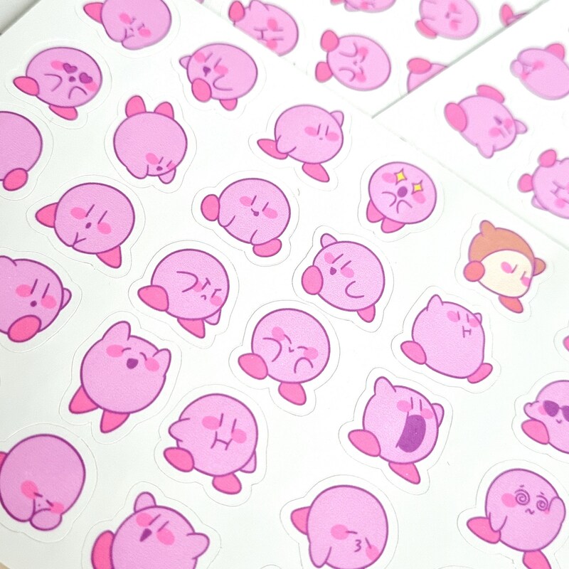 Kirby Stickers - Etsy