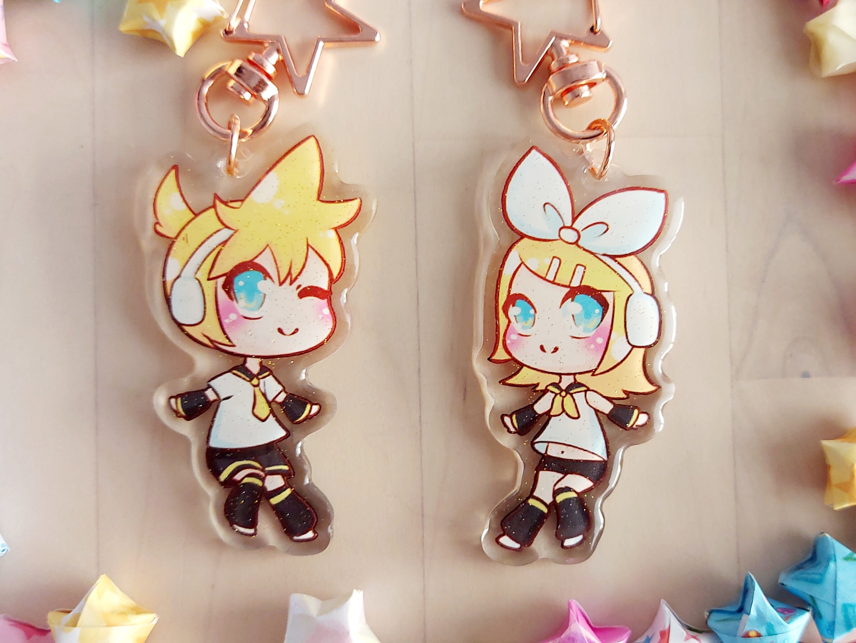 Vocaloid Glitter Acrylic Double Sided Keychains/ Charms | Etsy