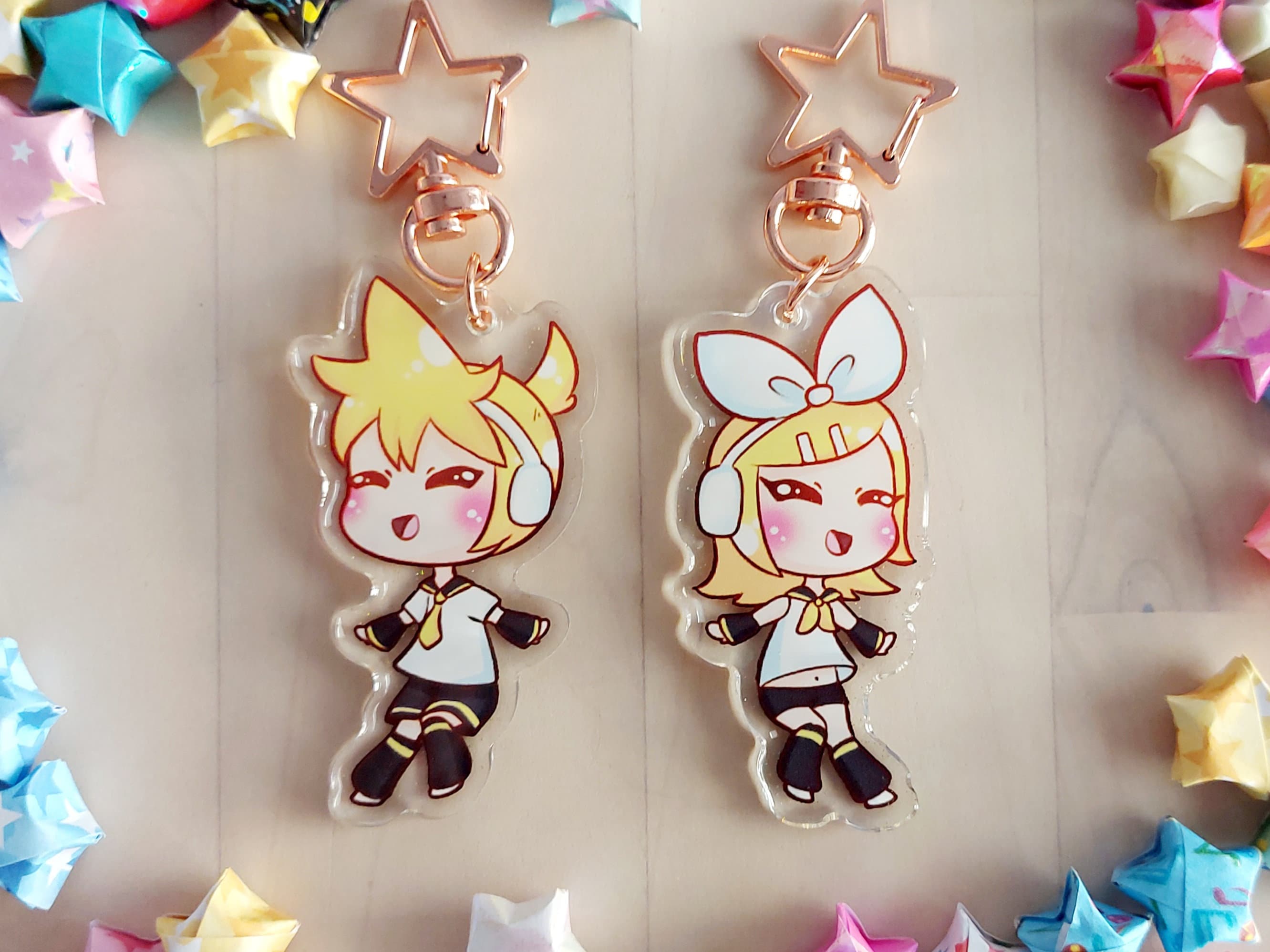 Vocaloid Glitter Acrylic Double Sided Keychains/ Charms | Etsy