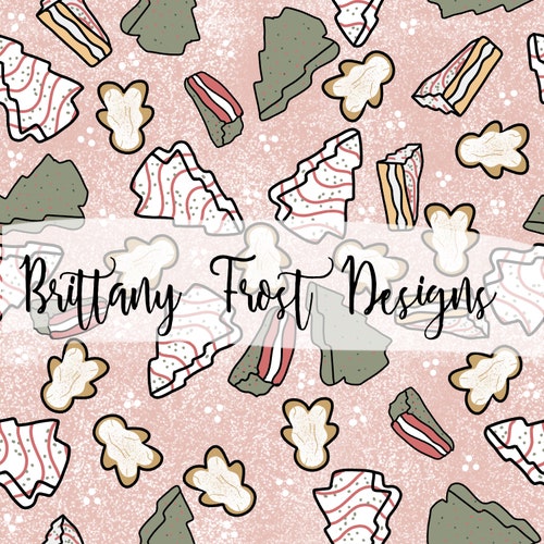 Christmas Tree Cakes Digital Paper Seamless Repeating - Etsy