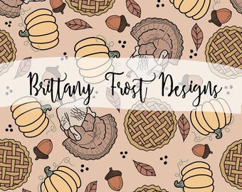 Fall Seamless Pattern Sweater Weather Seamless Thanksgiving - Etsy