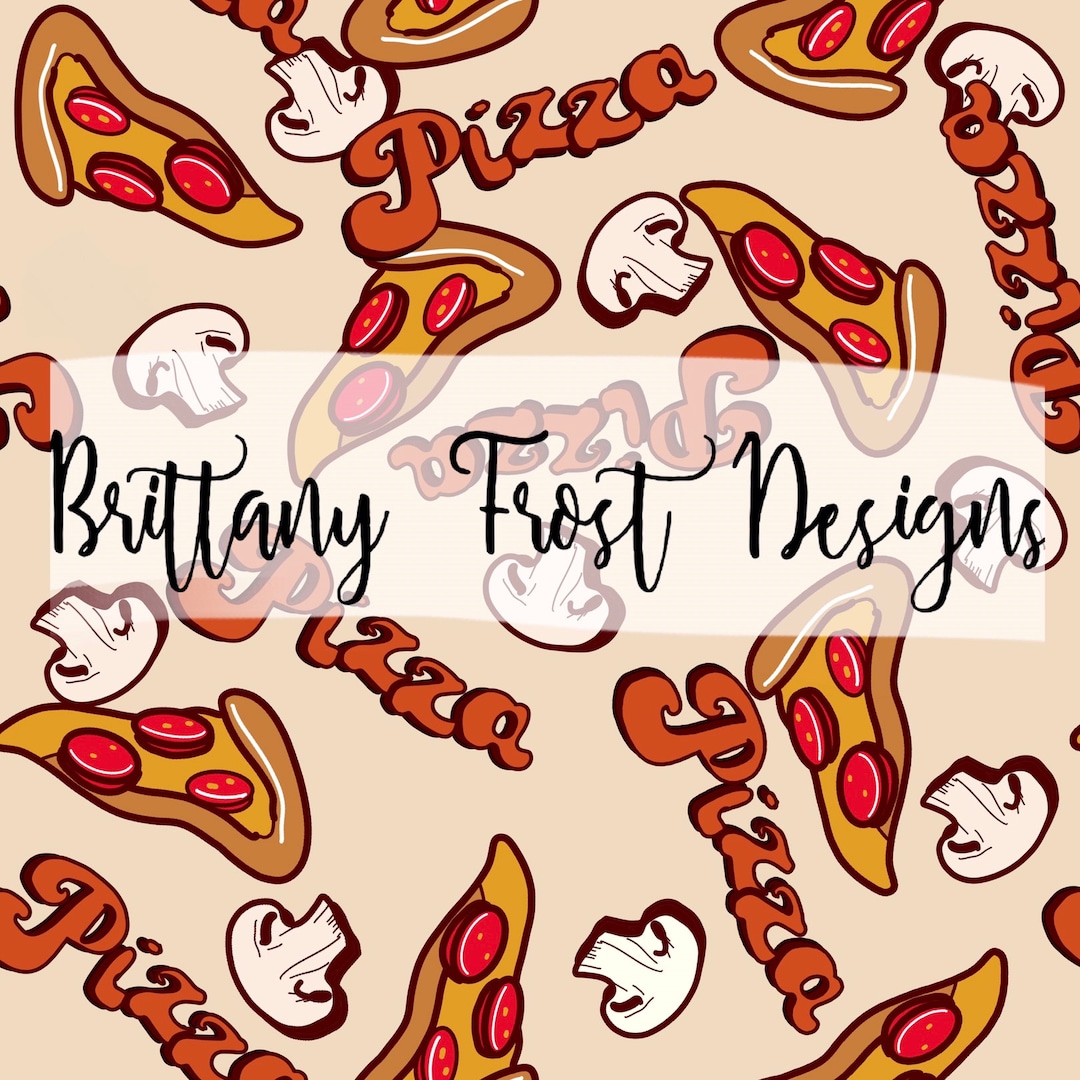 Retro Pizza Seamless File - Etsy