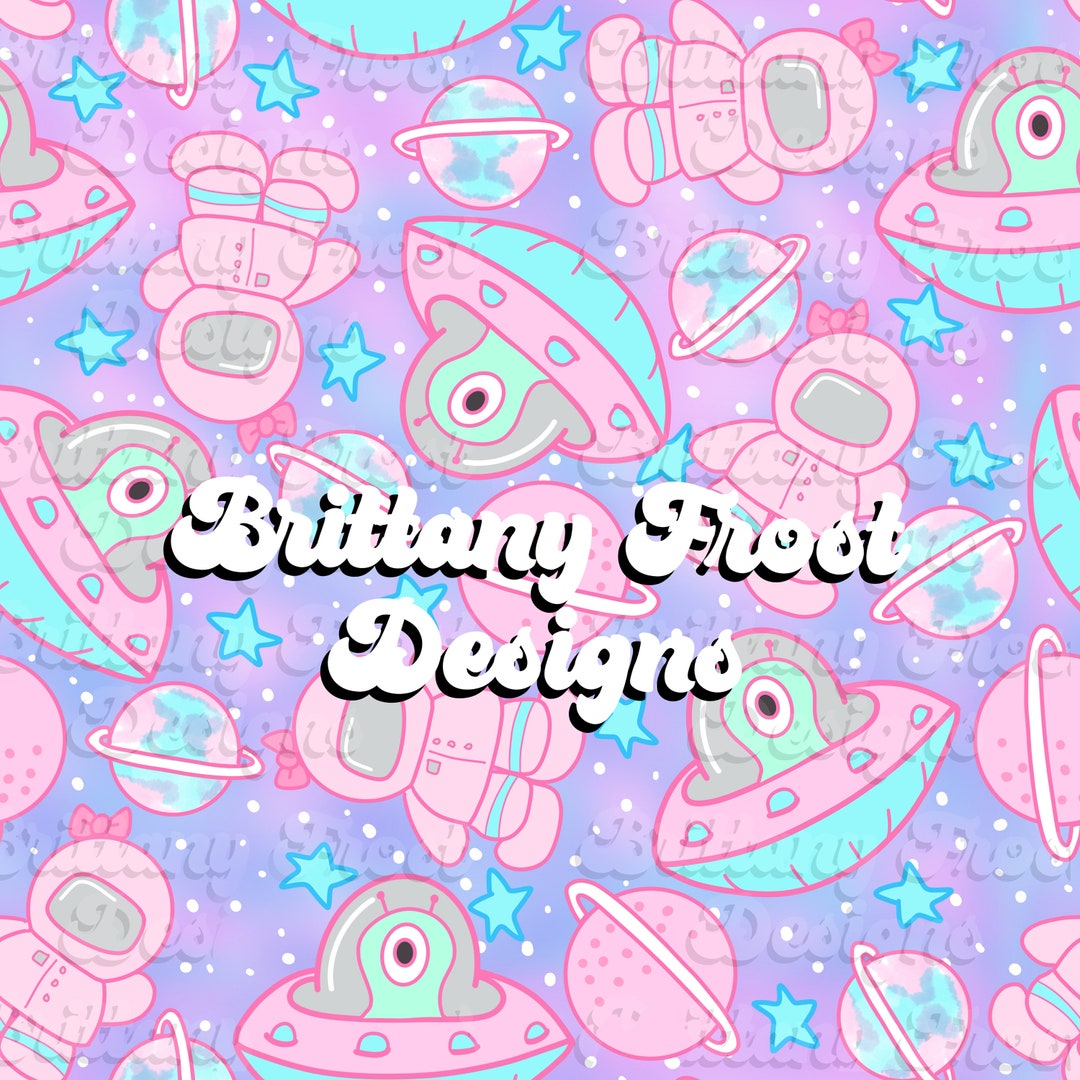 Girly Space Seamless File - Etsy