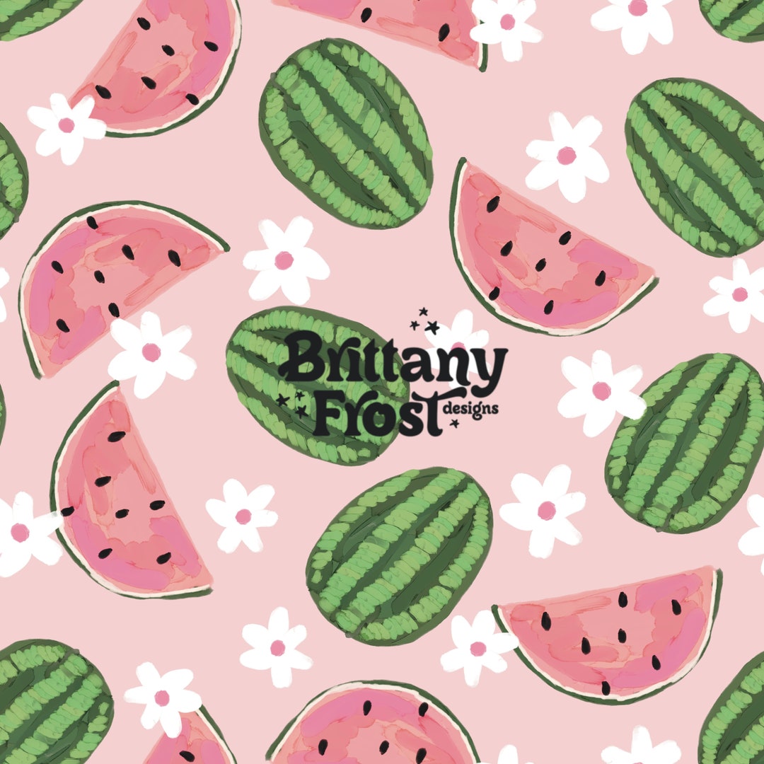 Watermelon Seamless File, Fruit Surface Pattern - Etsy